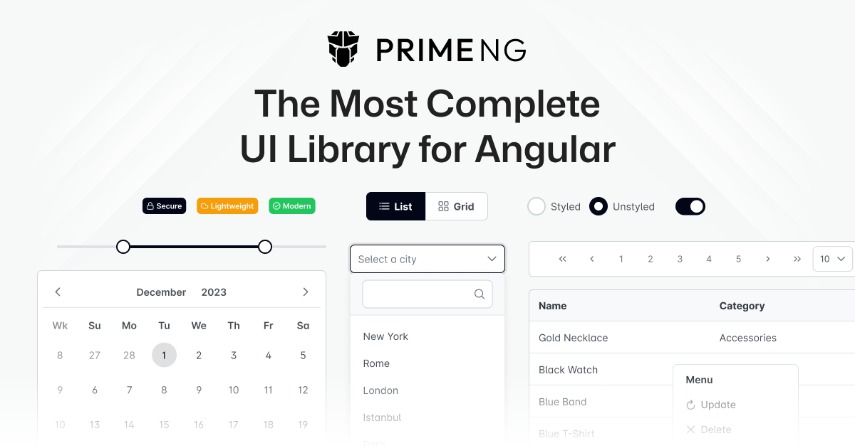 Angular Menu Component